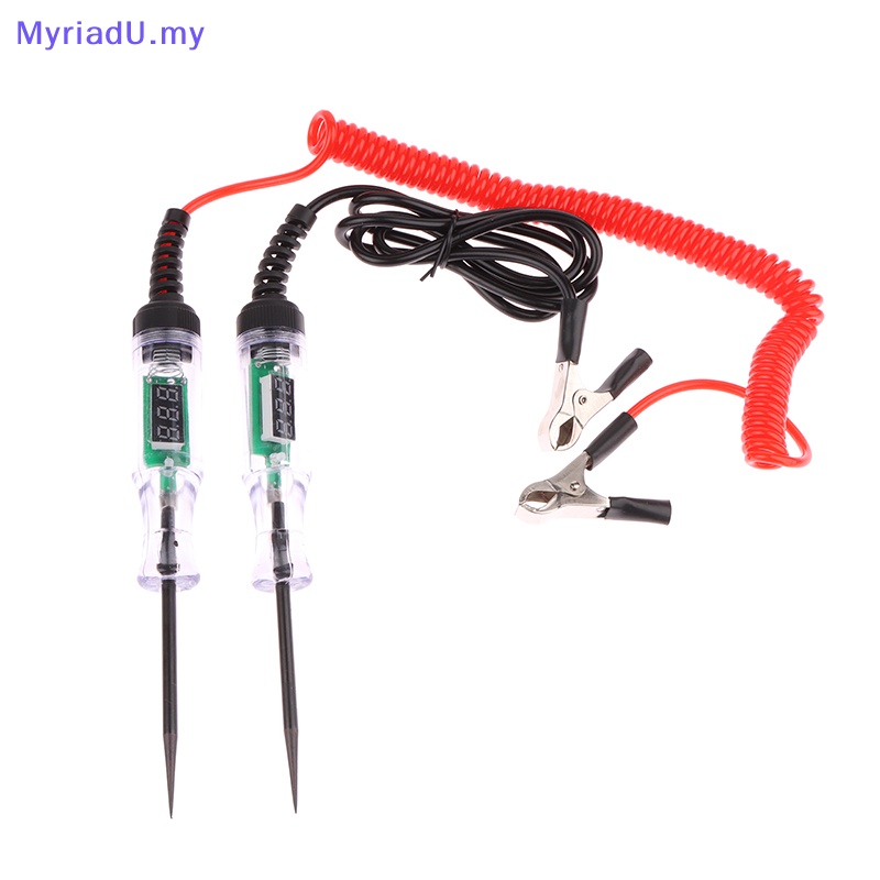 MyriadU Digital Display Long Probe Pen Light Bulb 6V 12V 24V DC Car ...