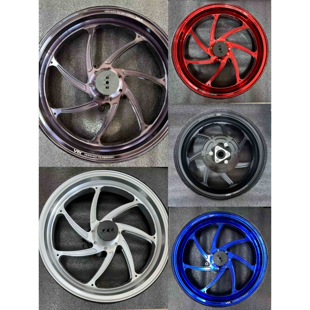 VRX XMAX X-MAX 250 V1V2 7 BATANG SPORT RIM SET FRONT 350 X15 REAR 400 X ...