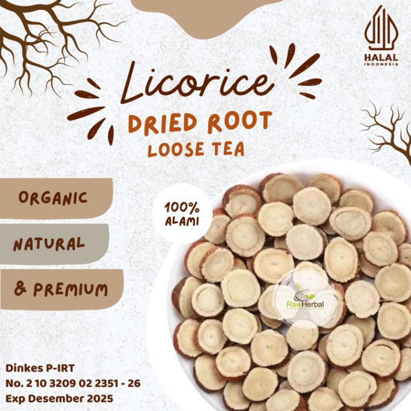 Sweet Licorice Root Tea / Slice Licorice Root (100 Gram) -x1 | Shopee ...