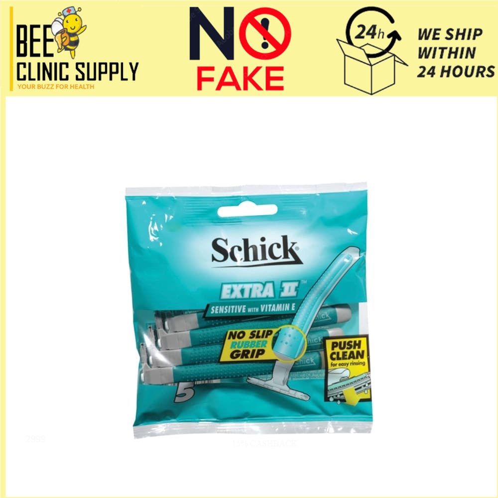 Schick Extra II Disposable Razor (5s) | Shopee Malaysia