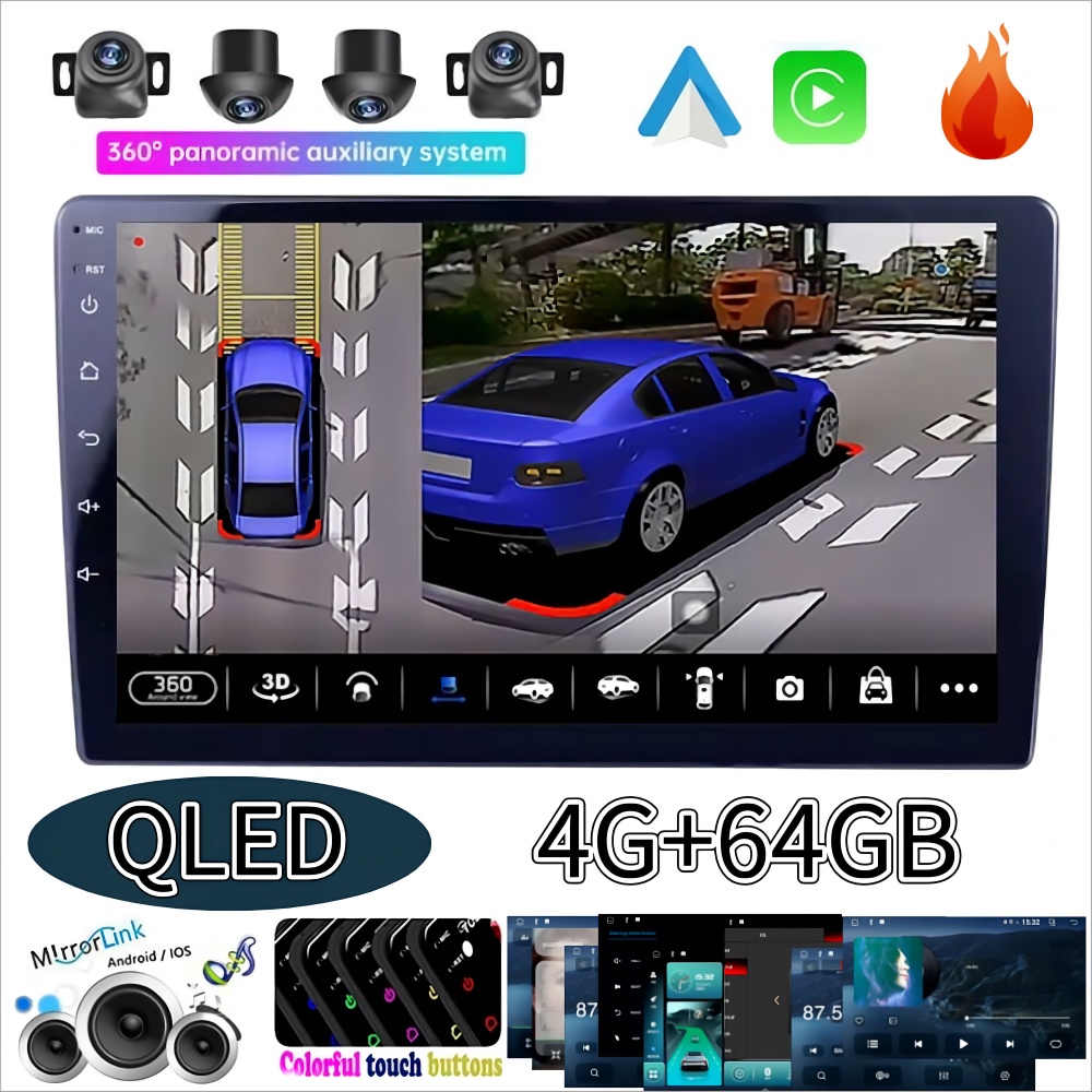 2024 New Universal 7-inch/9-inch/10 inch Android Player Car Radio ...