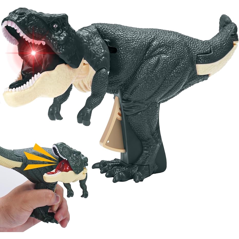 Dinosaur Retractable Toy Trigger The T-Rex Twisting and Swinging Spring ...