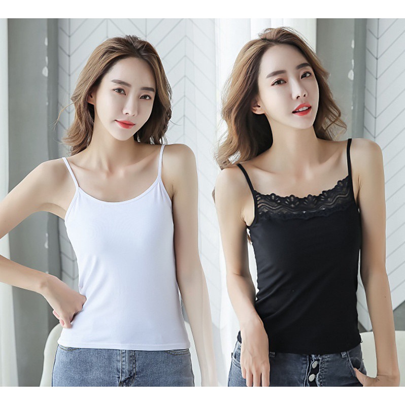 Camisole Women's Bottoming Outer Wear Sleeveless Tops All-Match Sexy ...