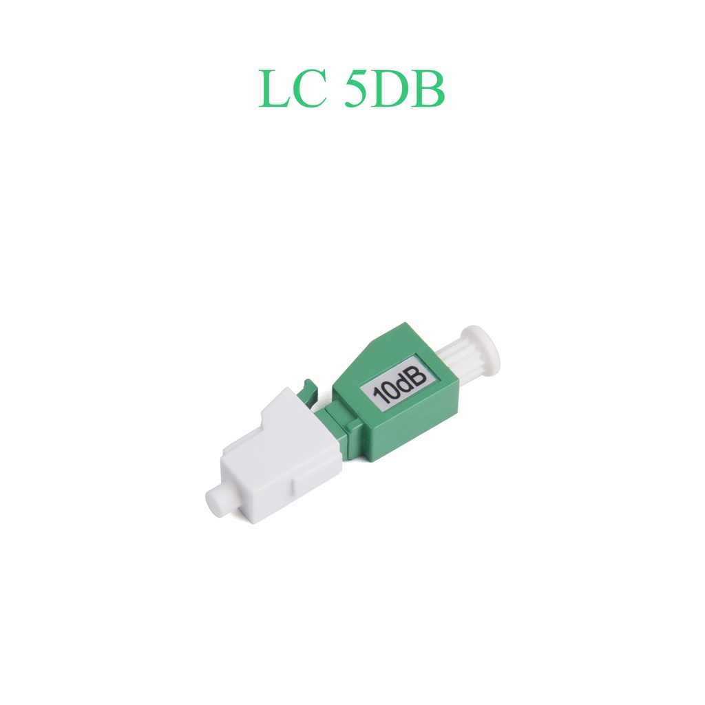 5PCS APC SC/FC/LC Fiber Attenuator 5DB-20DB Single-mode Fiber Optic Adapter APC Male to Female ...