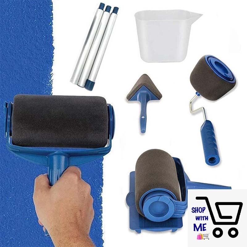 6in1 Smart Paint Roller DIY Painting Brush Tool Painting Accessories ...