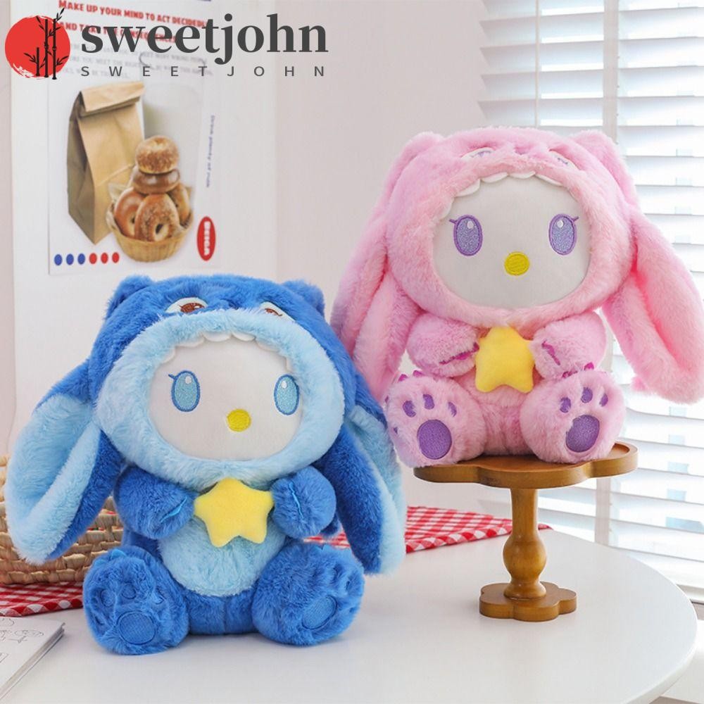 SWEETJOHN Stitch Kitty Cat Plush, Soft Fluffy Kitty Cat Stuffed Plush ...