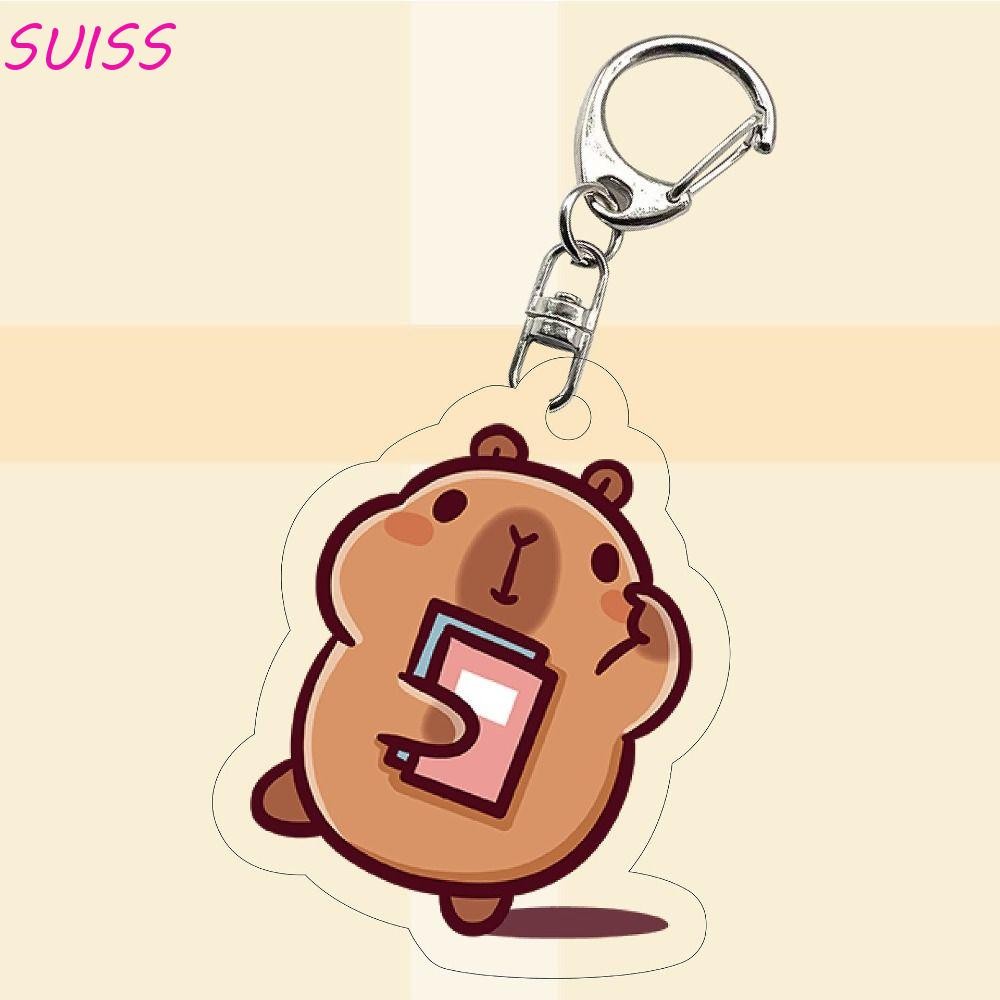 SUISS Capybara Acrylic Keychain, Capybara Acrylic Capibara Bag Hanging ...