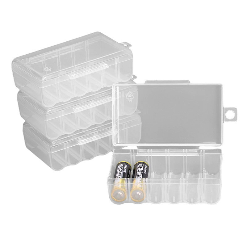 [brightbiu] 6 Slots Transparent Battery Storage Case Holder Hard ...