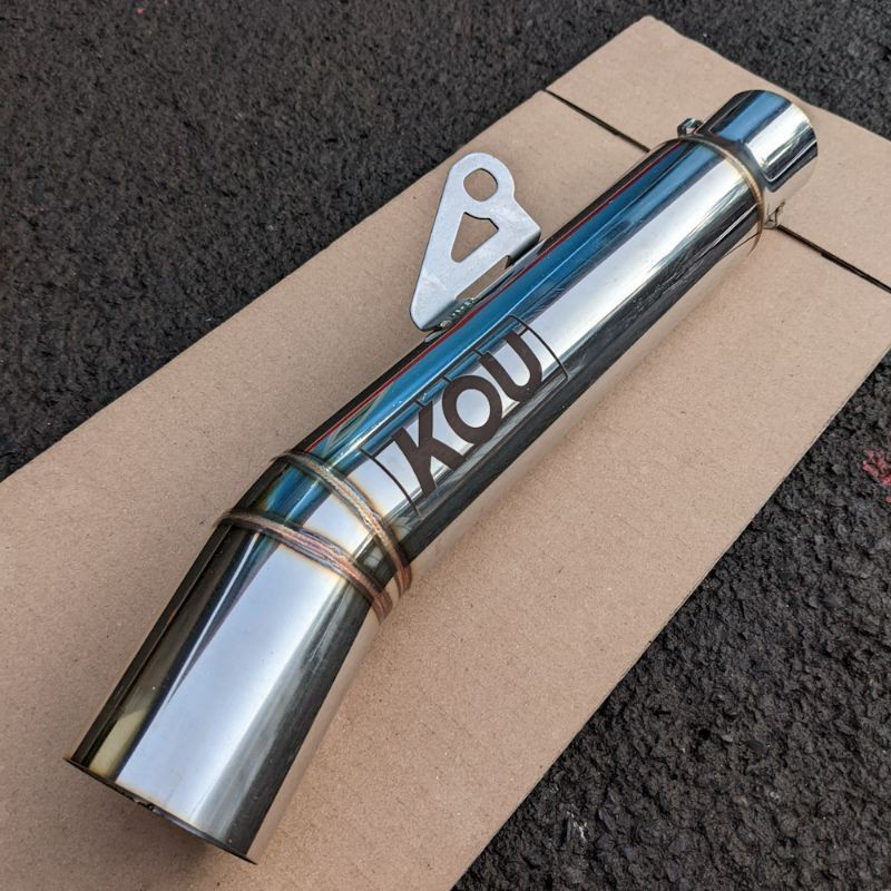 Canister pipe exhaust Kou tube type 51mm for Wave 100 110 125 Xrm 100 ...