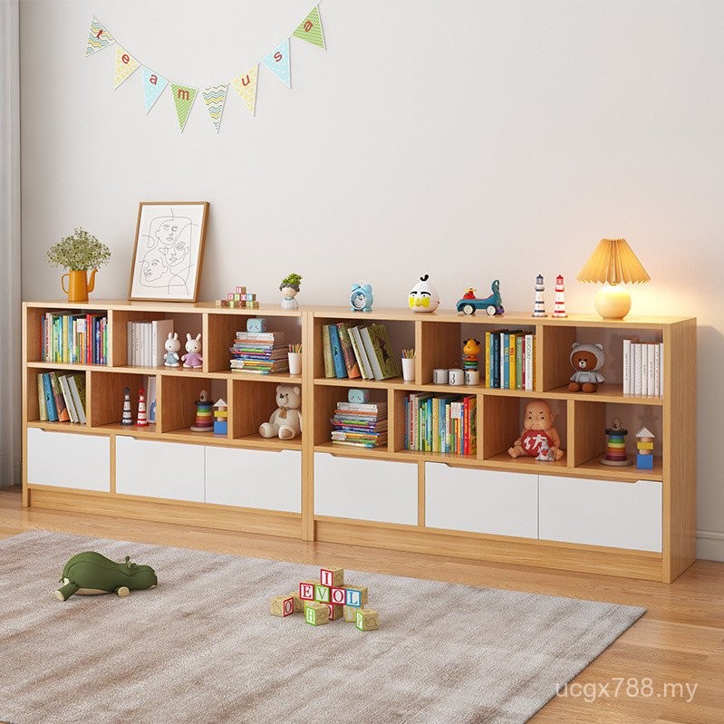 Rak Penyimpanan Rak Buku Lantai Berbilang Lapisan Rak Buku Kecil Rumah ...