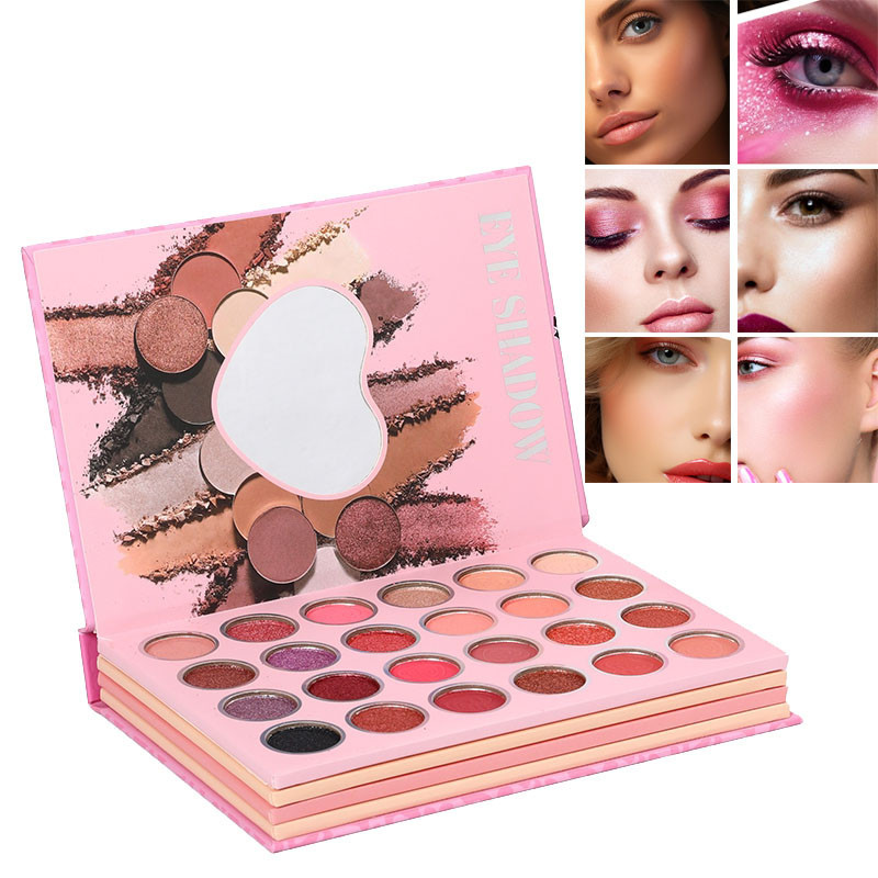 Folding Eyeshadow Palette Book Shaped Beauty Makeup Kit Multi-Color ...