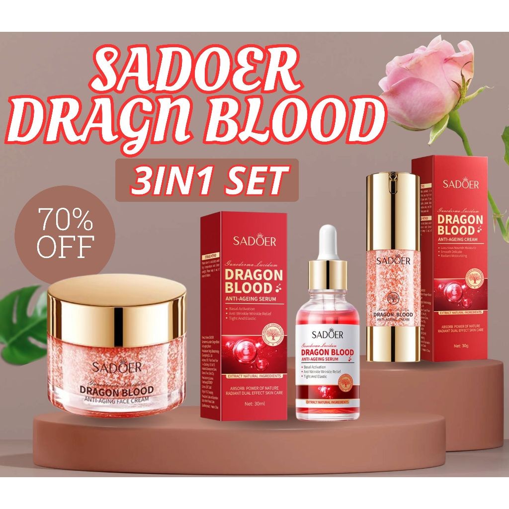 SADOER DRAGON BLOOD ANTI-AGING FACE CREAM, SERUM & CREAM FOR ANTI-AGING AND REDUCE WRINKLES TO ...