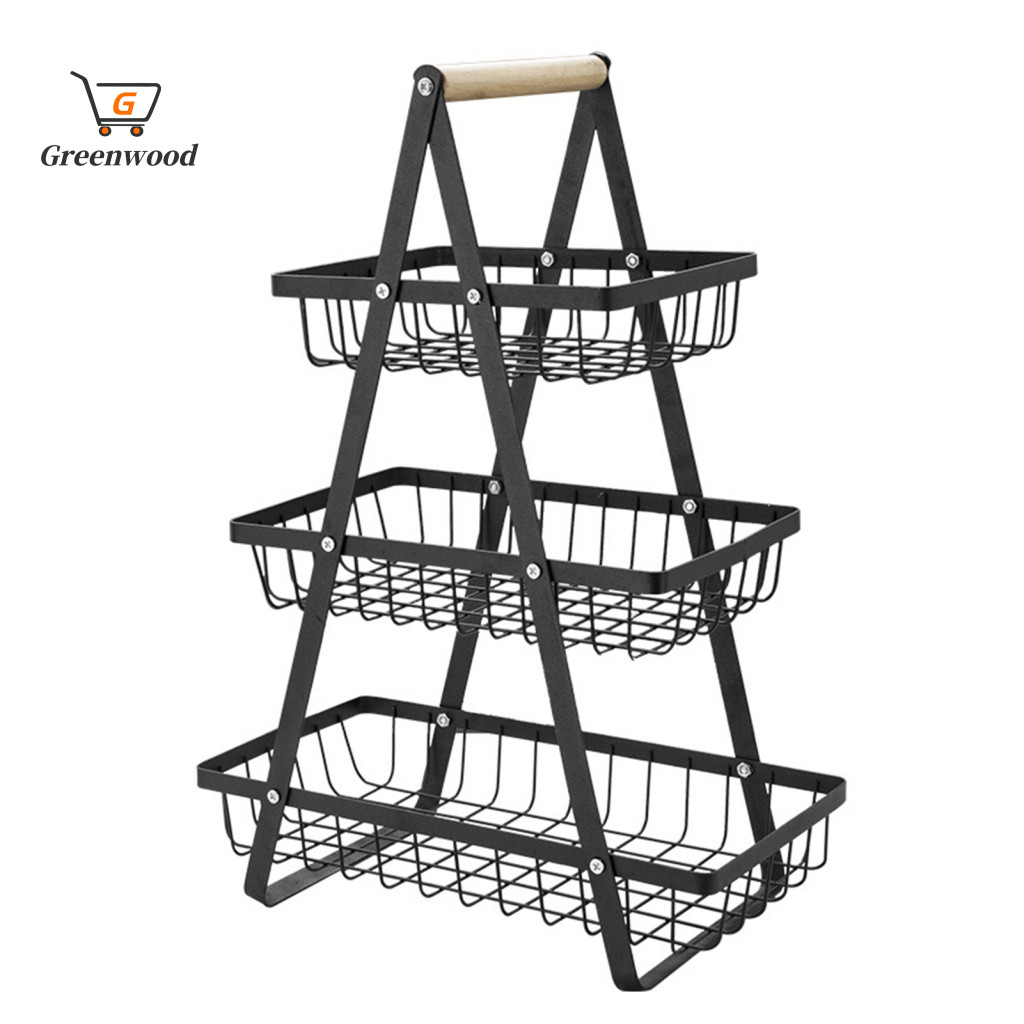 GRA Triangular Structure Fruit Stand Fruit Storage Rack Capacity Multi ...