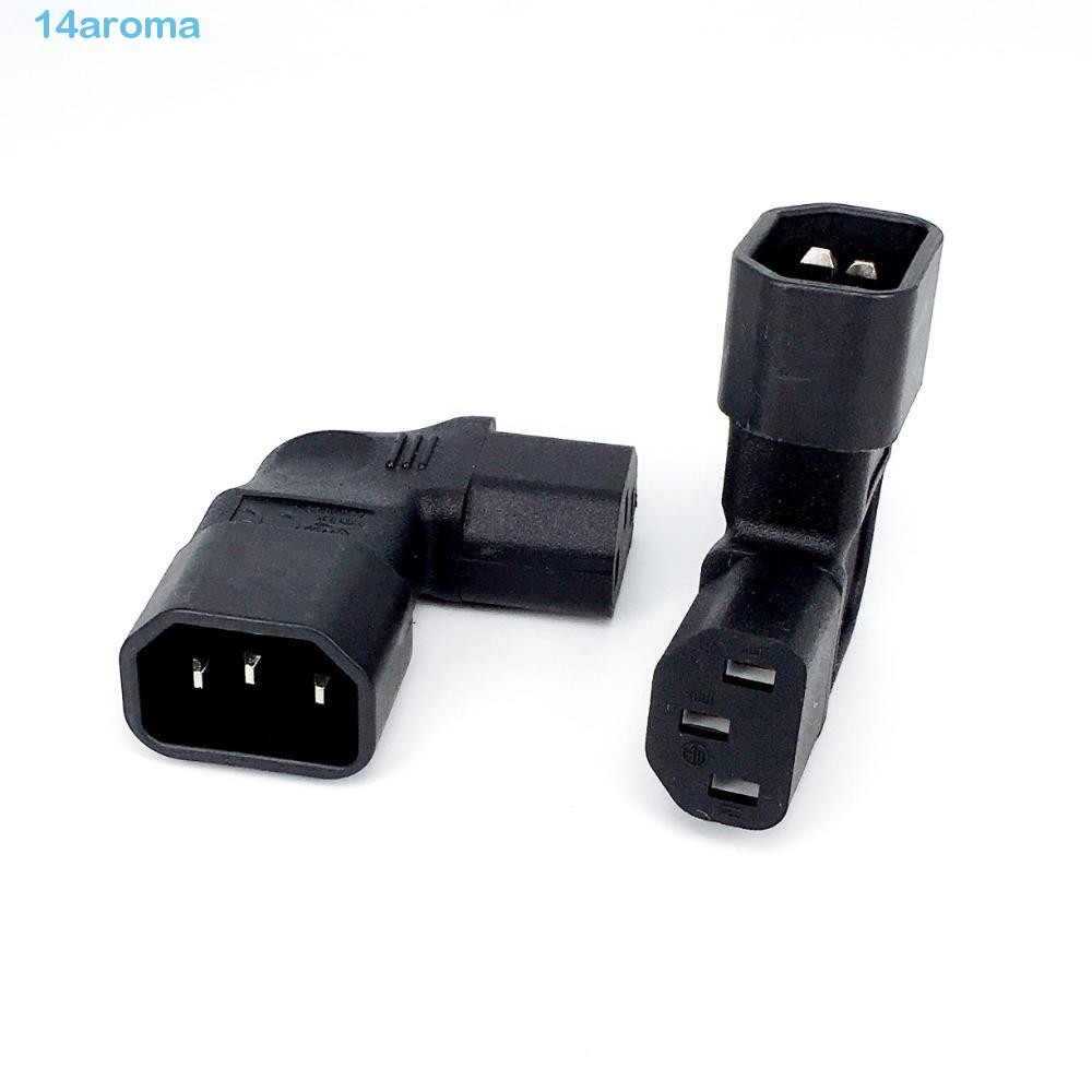 AROMA IEC Connector Bend Up/Down/Left/Right C14-C13 Male To Female 90 ...