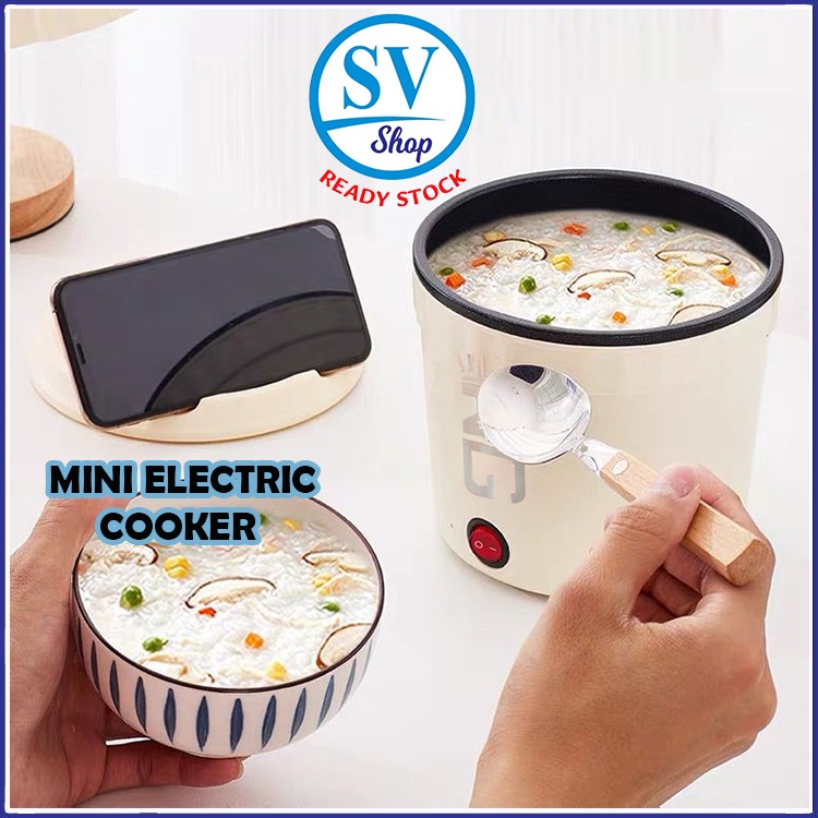 Mini Household Electric Cooking Pot Non-Stick Multi Cooker Portable ...