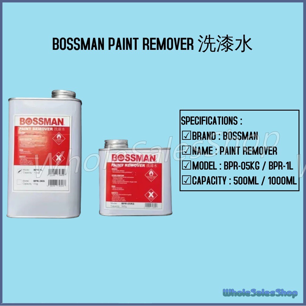 🔥FAST DELIVERY🔥 BOSSMAN PAINT REMOVER 洗漆水- 500ML / 1L | Shopee Malaysia