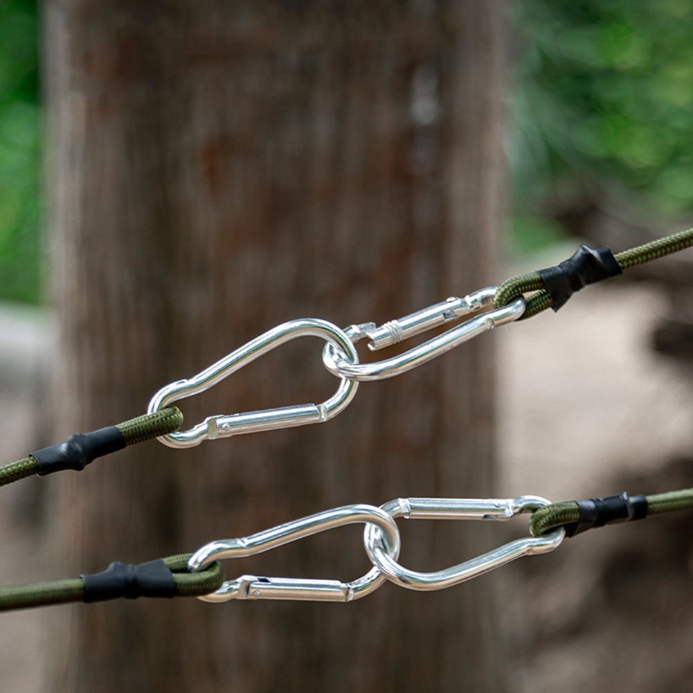 Rubber Bungee Cord 30/60/90cm with Hooks Heavy Duty Strap Carabiner Elastic Rope [avene.my ...