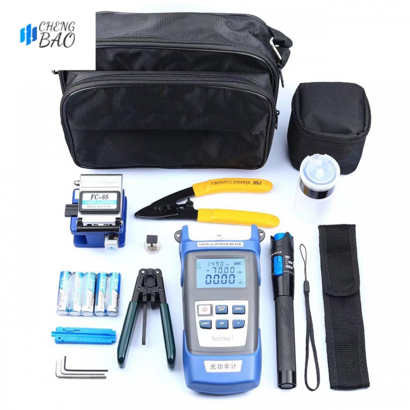 Fiber Optic Tool Kit Set Fiber Optic FTTH Tool Kit Optical Power Meter ...