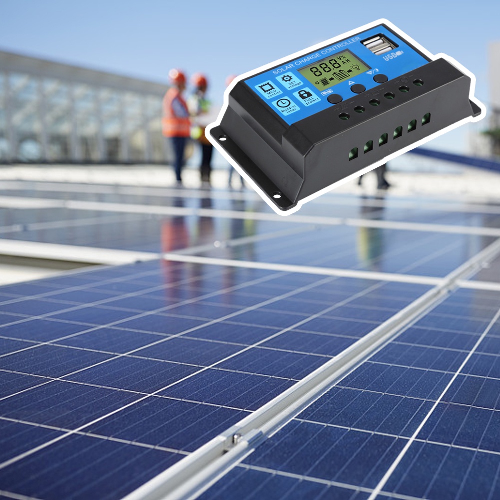 10A/20A/30A Solar Panel Battery Controller LCD Display Panel Battery ...