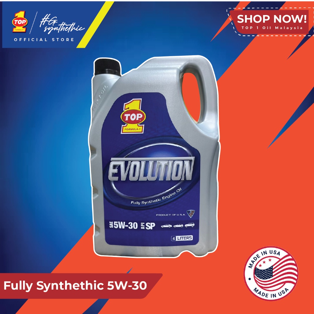 TOP 1 OIL Evolution 5W-30 API SP 4 Liters | Shopee Malaysia