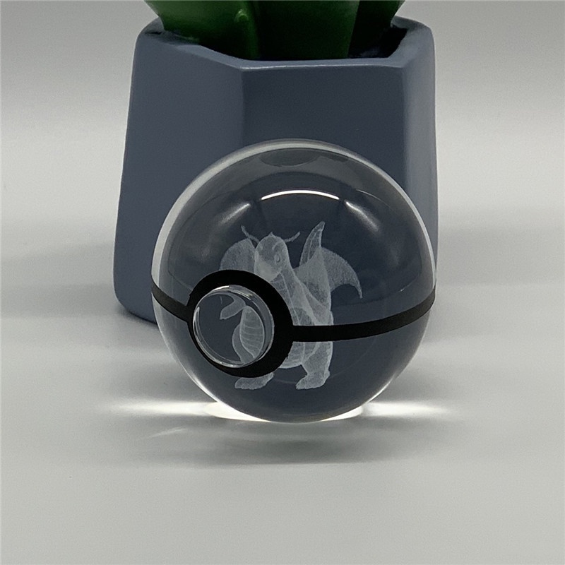 LED Light 3D Pokemon Crystal Ball Night Lamp Toy Mewtwo Pikachu ...