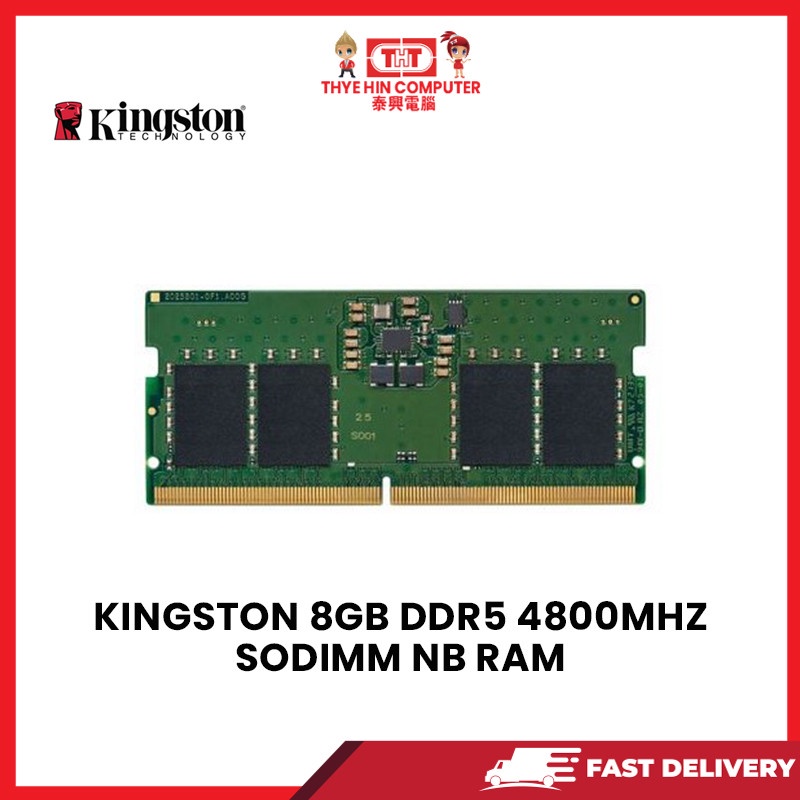 KINGSTON 8GB DDR5 4800MHZ SODIMM NB RAM | Shopee Malaysia