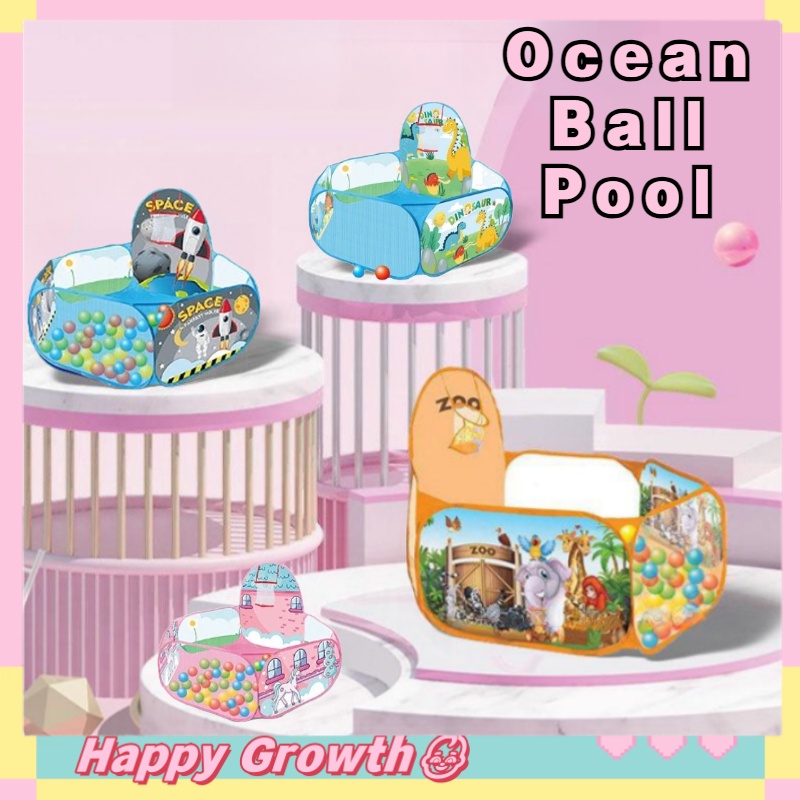 Baby Kids Pit Toy Foldable Pop Up Kids Tent Baby Ocean Ball Pit Pool ...