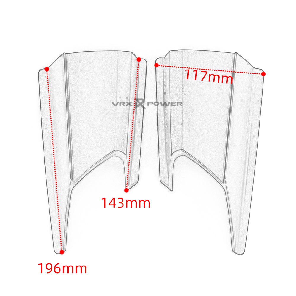 Motorcycle ABS Side Winglets Stabilize Aerodynamic Wing Covers For R15 ...