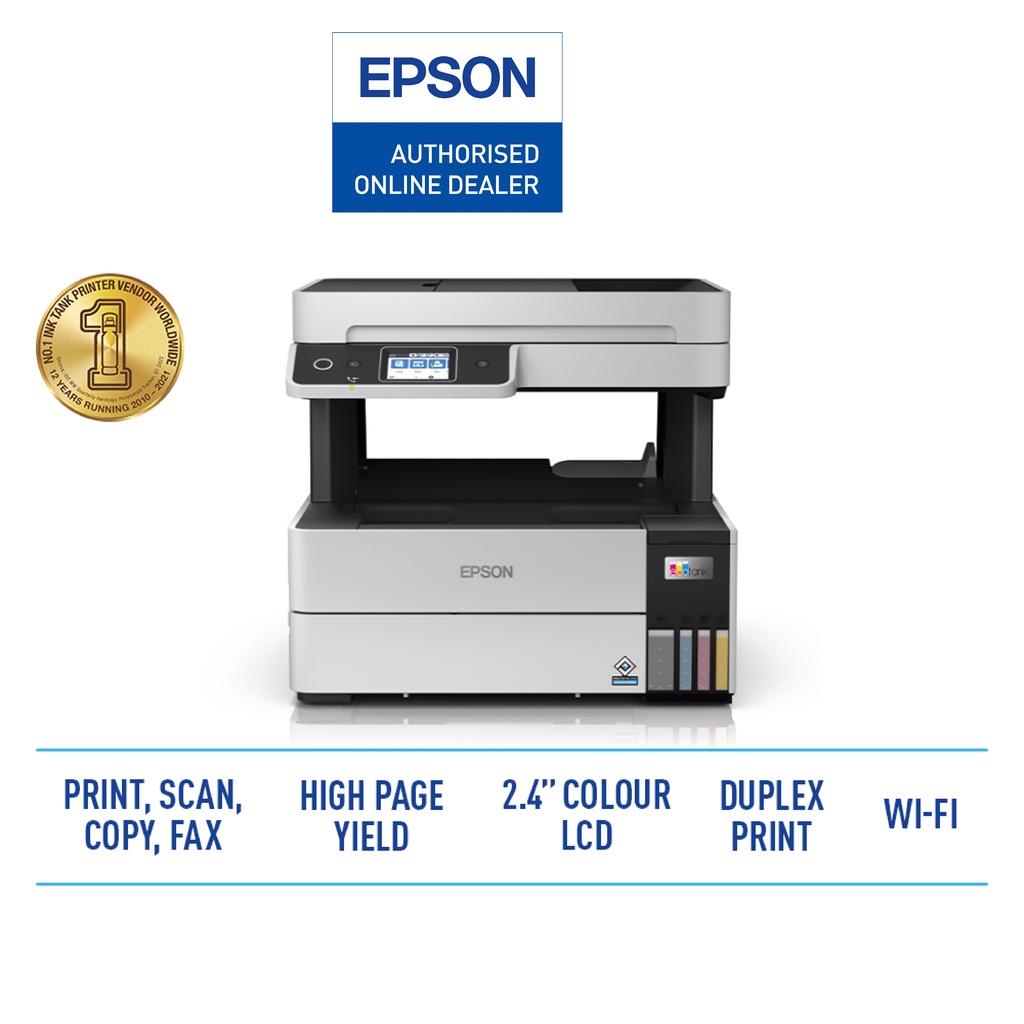 EPSON L6490 Eco Ink Tank L6490 A4 4-in-1 Wifi Pigment Colour Photo ...