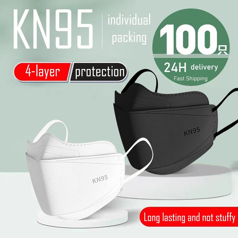 10PCS KOREA KF94 MASK Macaroon Style MASK EARLOOP MASK Adult MASK 4 PLY ...