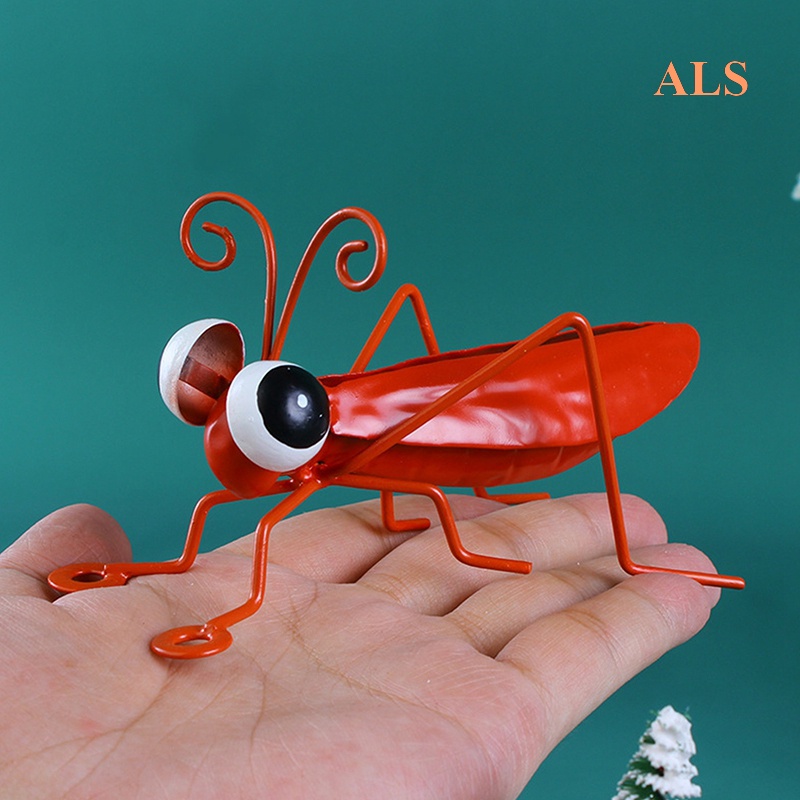 ALS 3D Sculpture Metal Grasshopper Wall Art Garden Decoration Garden ...