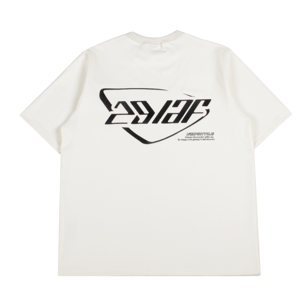 EGLAF Versatile Logo Oversize T-shirt Cream | Shopee Malaysia