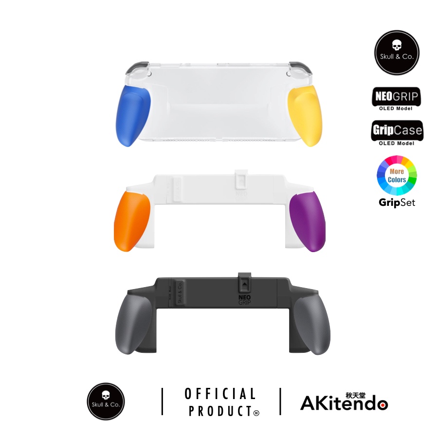 Skull & Co Neogrip / GripCase OLED Custom Grip Colors For Nintendo ...