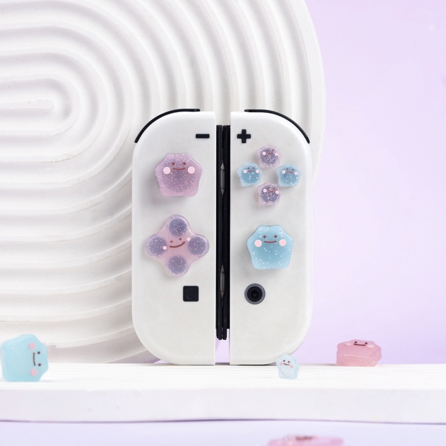 Pokemon Ditto Button Caps For Nintendo Switch OLED & V1/V2 | Shopee ...