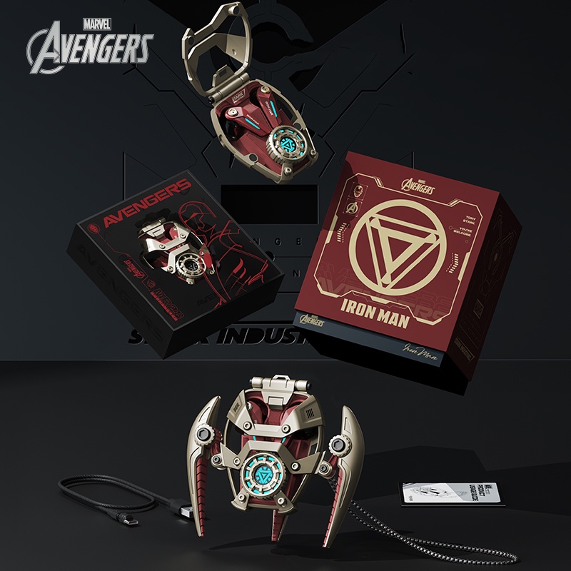 Marvel MR28 Bluetooth 5.3 Wireless Earphones With RGB Breathing Light ...