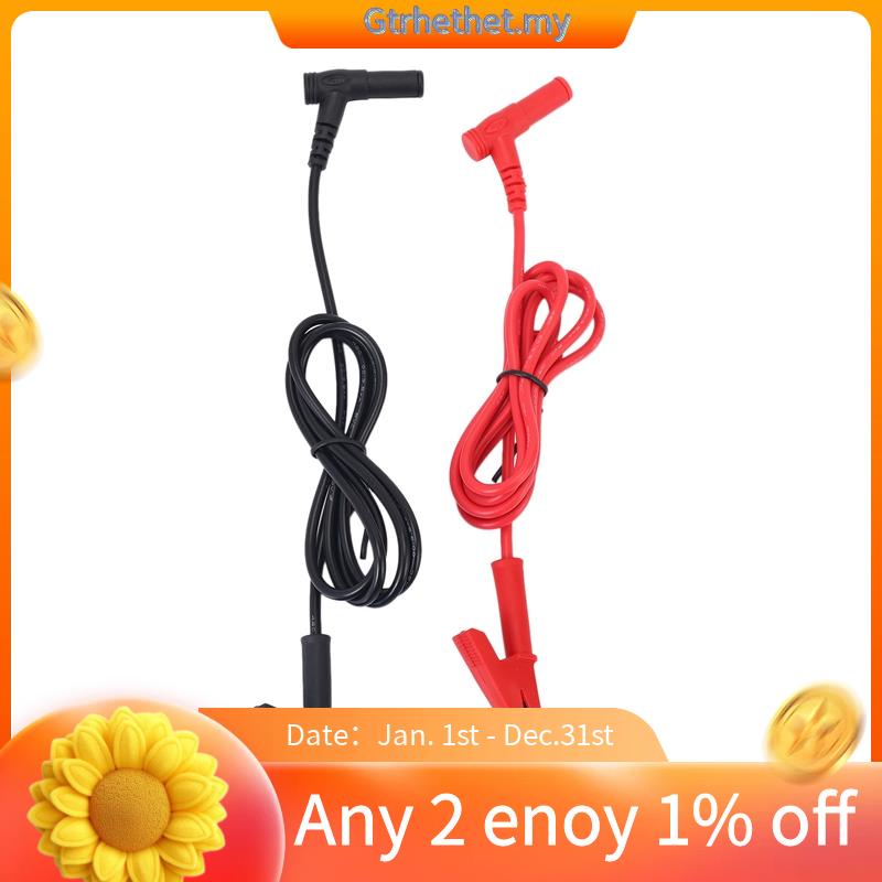 GT-Pair Banana Plug to Alligator Clip Test Lead Crocodile Clip Lab Test ...