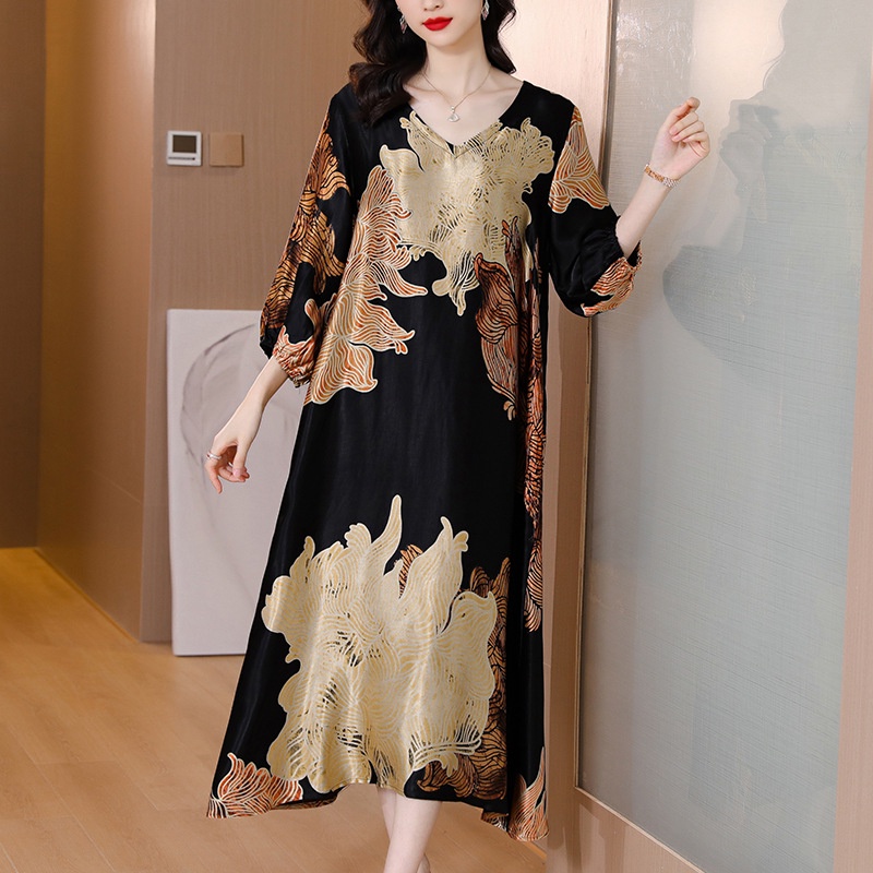 2023 Spring and Summer New plus Size Loose Western Style Flab Hiding ...