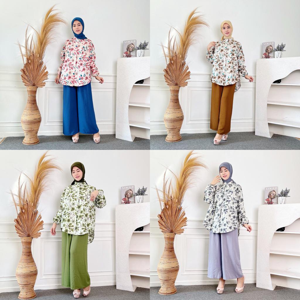 Hum - REC Carla Floral Print Top Set/Floral Print Women's Tunic ...