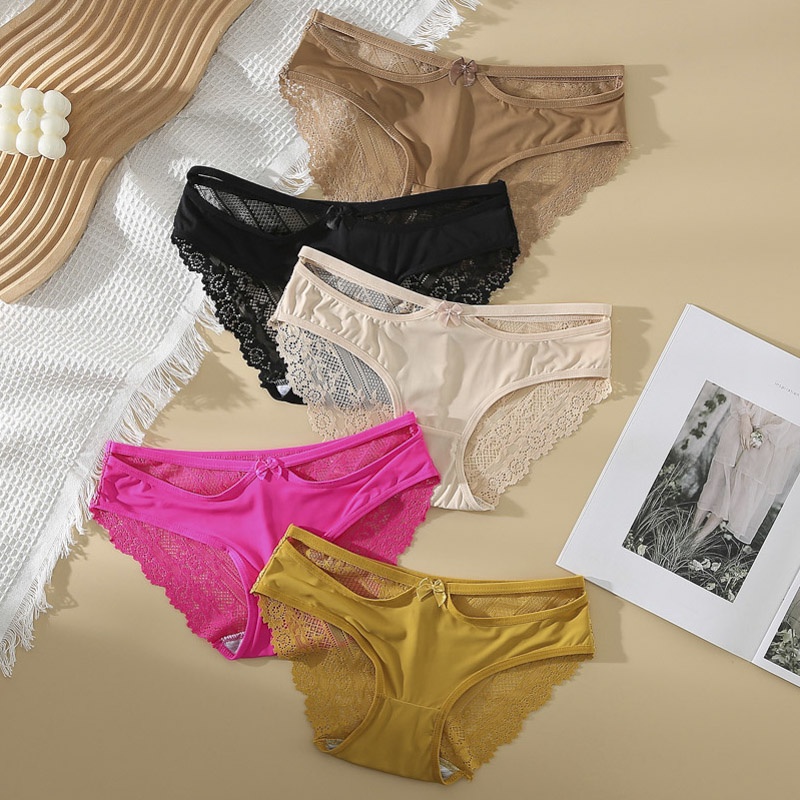 Amvi Plus Size For Women Cotton Panties Women Sexy Low Rise Briefs