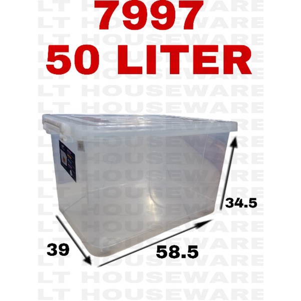 CENTURY storage box / multipurpose box 7997 (50 LITER) | Shopee Malaysia