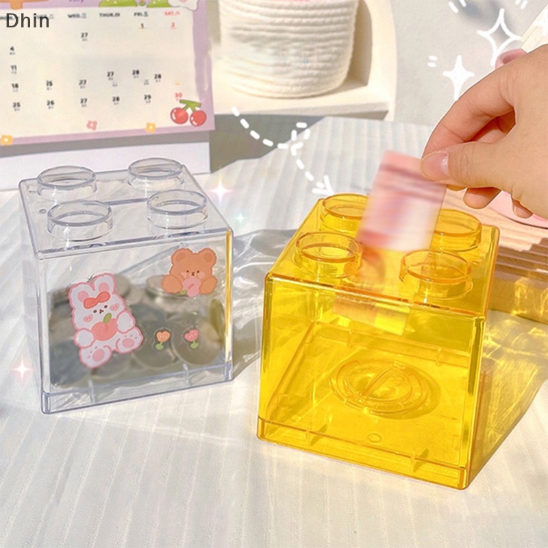 [Dhin] s Shape Coin Box Kid Money Bank Stackable Storage Box Toy Gift ...