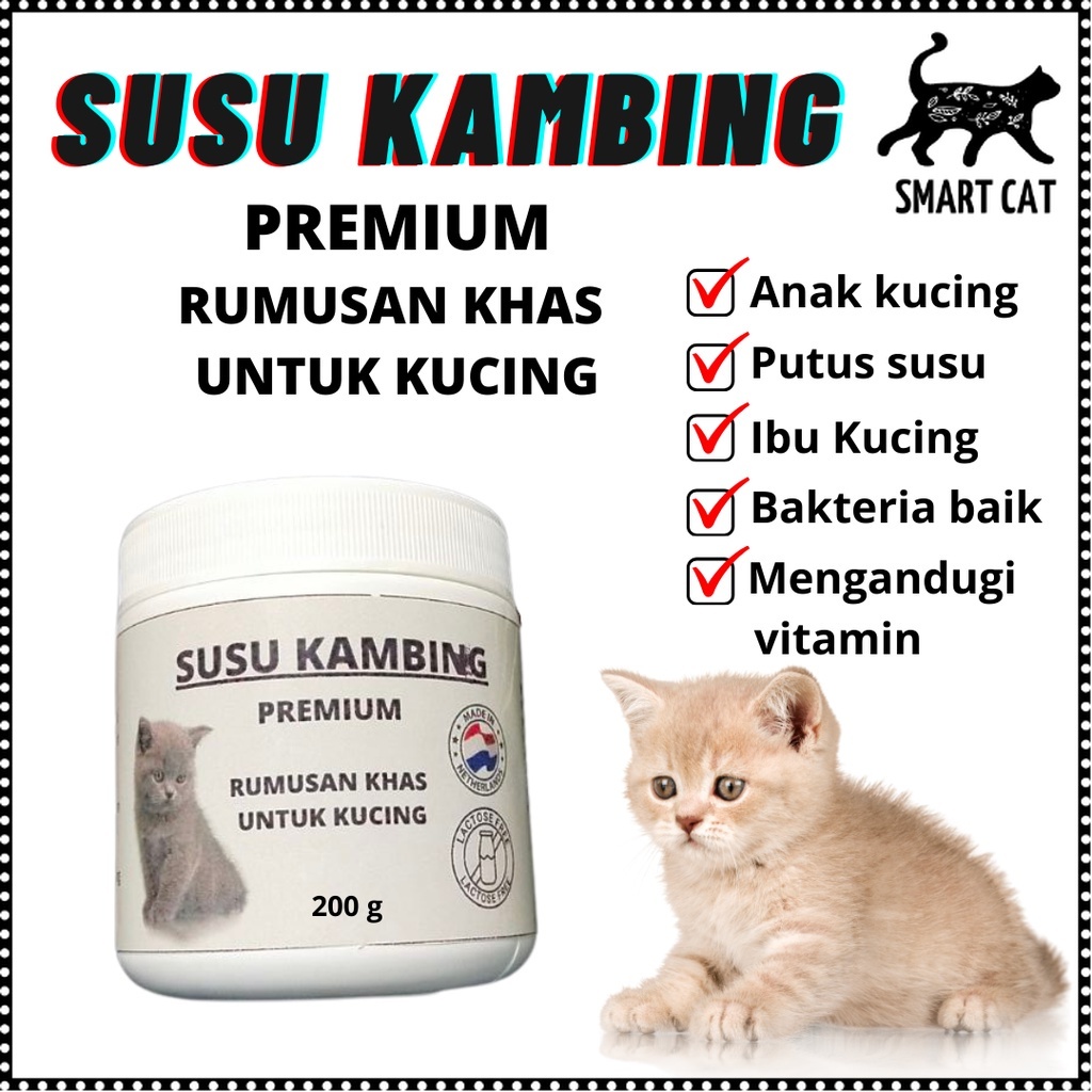 SmartCat Susu Kambing Premium Rumusan Khas Untuk Kucing / Cat Goat Milk ...