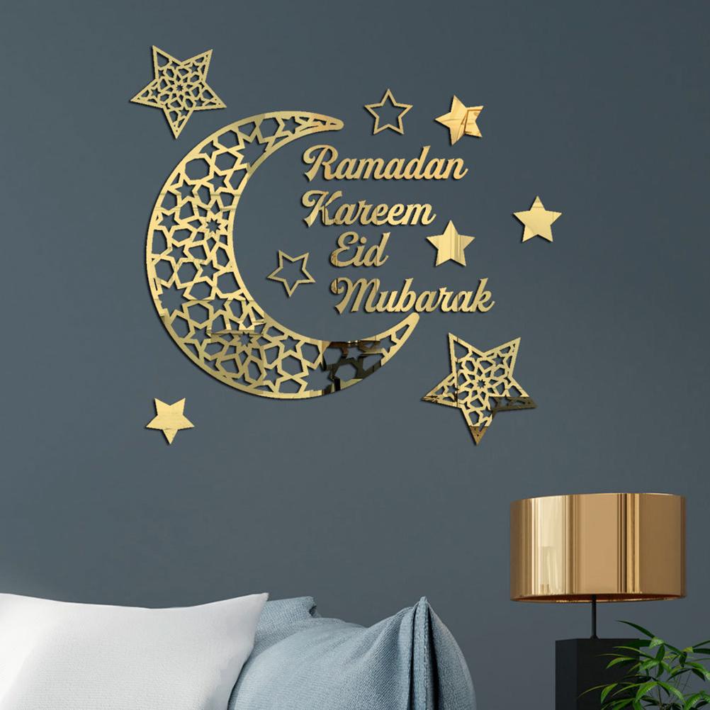 [EPAY] Ramadan Crescent Acrylic Mirror Sticker 3D Self Adhesive Wall ...