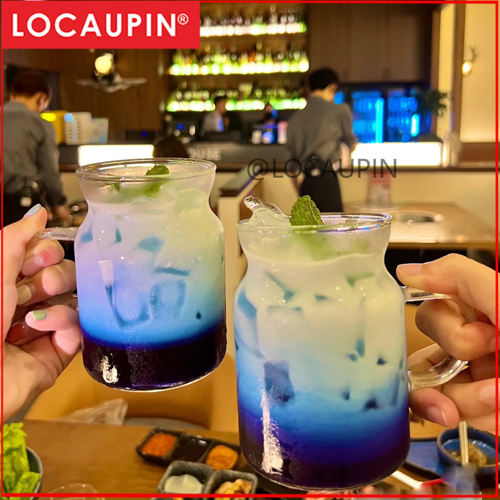 Locaupin Heat Resistant Healthy Glass Cups Water Glass Coffee Cups ...