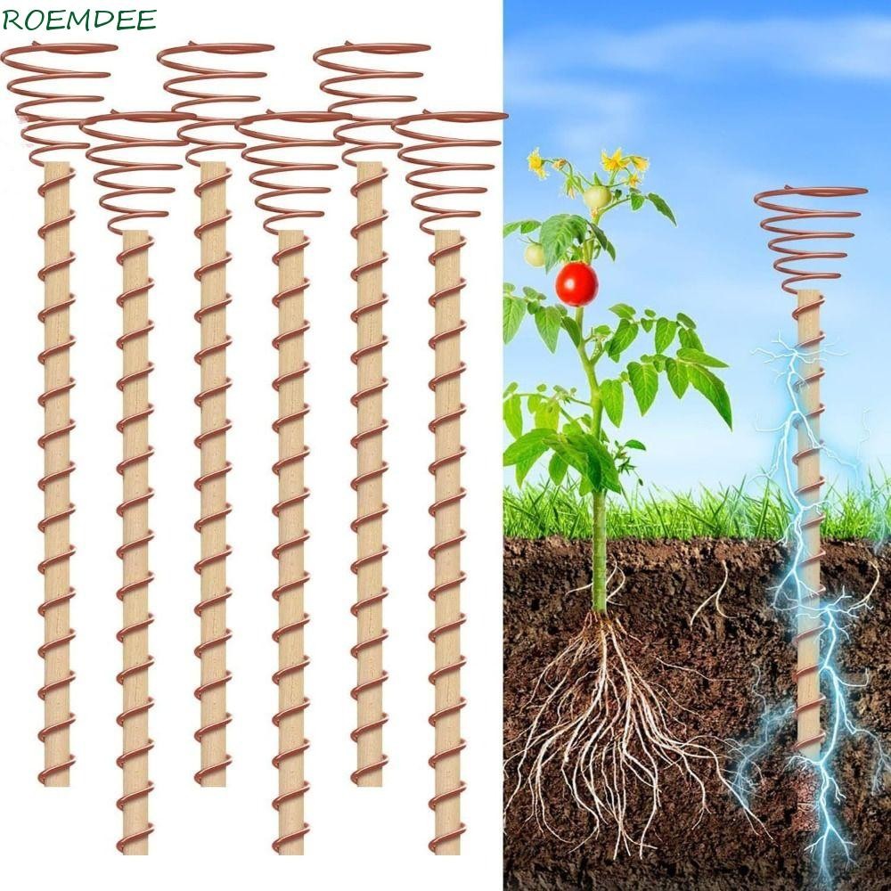 ROEMDEE Gardening Copper Coil Antennas, Wire Coil Copper Electroculture ...