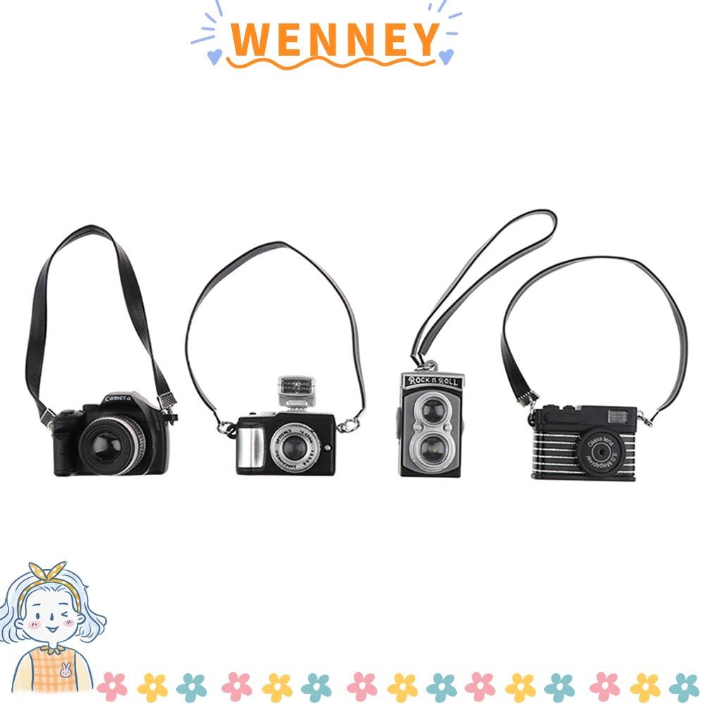 WENNEY Miniature Dolls Camera Gift Mini SLR 1:12 Scale Shutter And ...