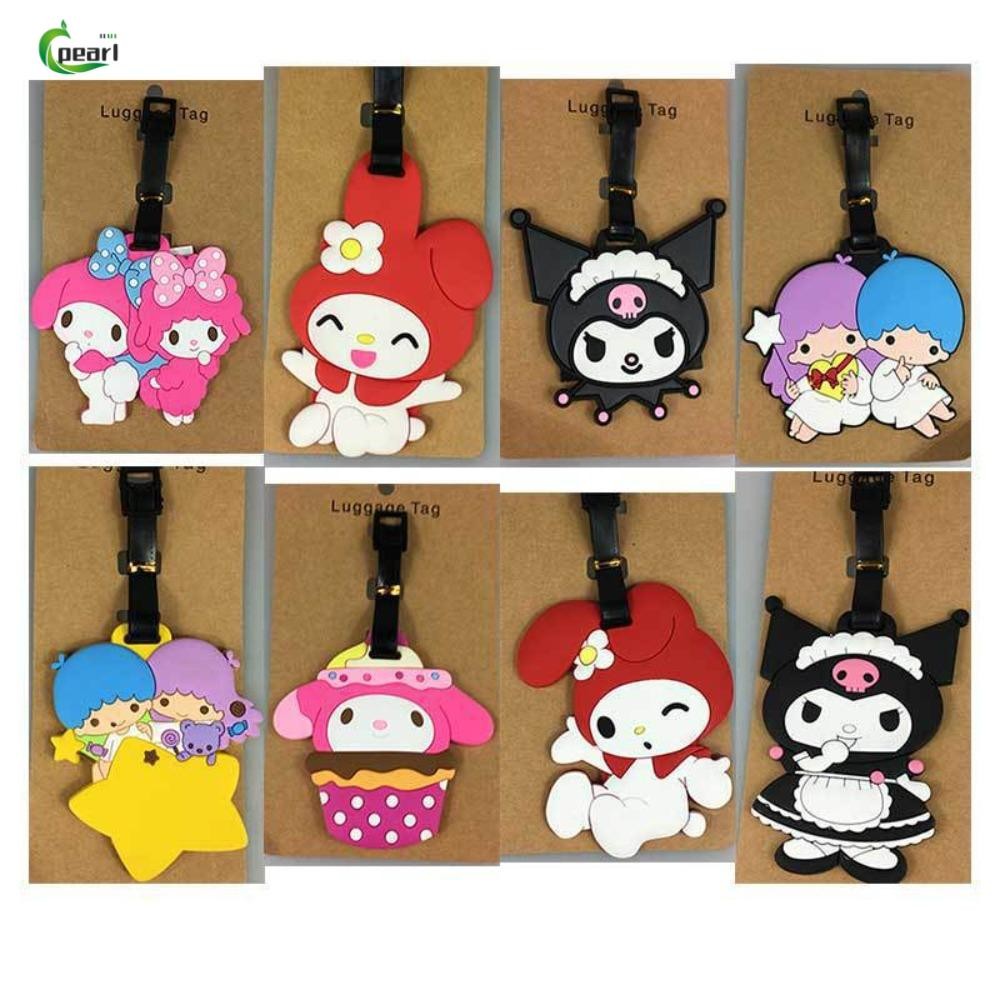 PEARL Doll Toy Keychain, My Melody Cartoon Suitcase Luggage Tag Label, Hello Kitty ID Address ...