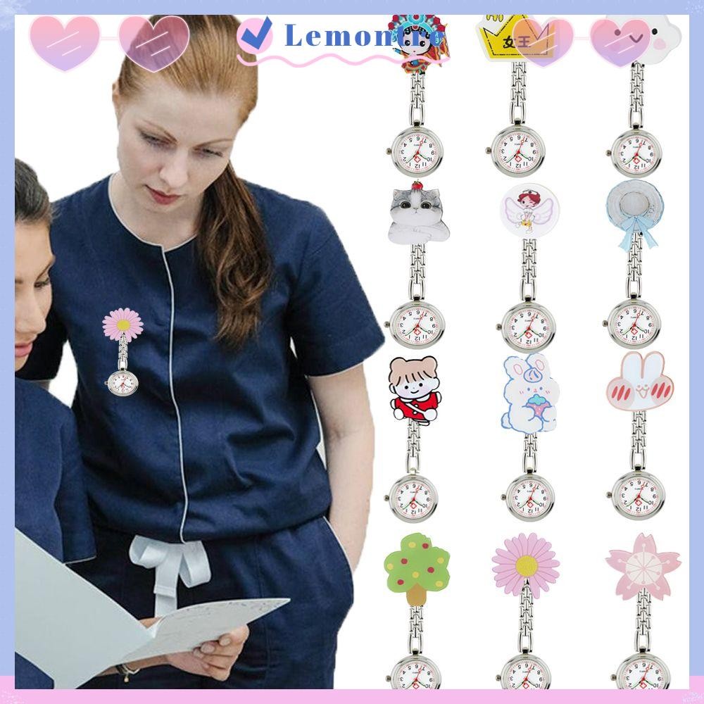 LEMONTRE Pocket Watch Retractable Digital Health Care Quartz Clock ...