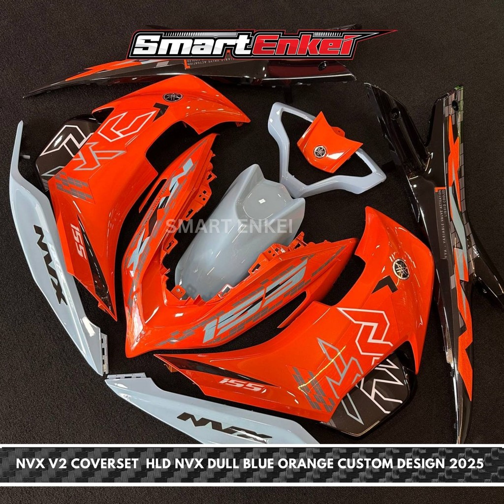 HLD-NVX V2 COVERSET NVX DULL BLUE ORANGE CUSTOM DESIGN 2025 HLD ...