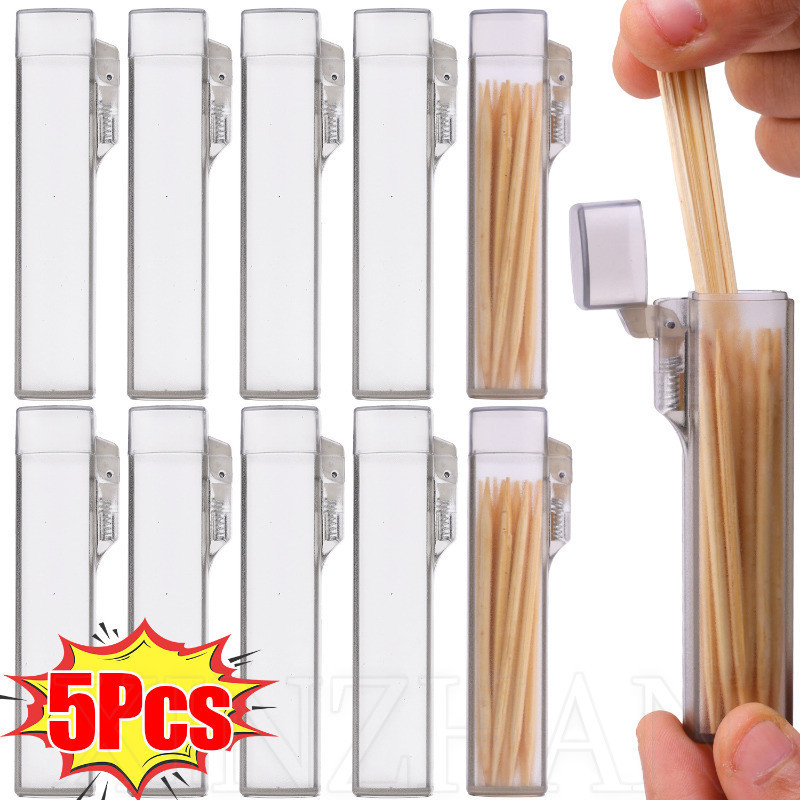Toothpick Storage Holders - Toothpick Box With Spring Mechanism - For ...